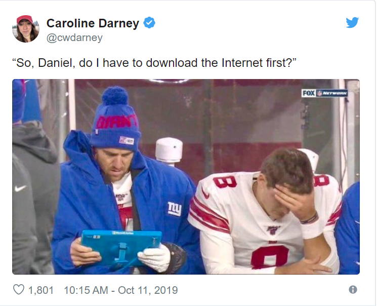 Meme’s the Word: NY Giants Daniel Jones and Eli Manning Get Meme’d ...